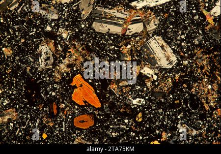 Andesite is a volcanic rock intermediate between basalt and rhyolite ...