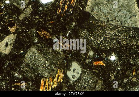 Andesite - an extrusive igneous rock Stock Photo - Alamy
