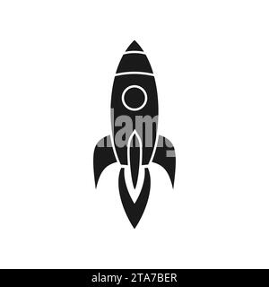 Rocket icon isolated on white background. Vector illustration. Eps 10 ...