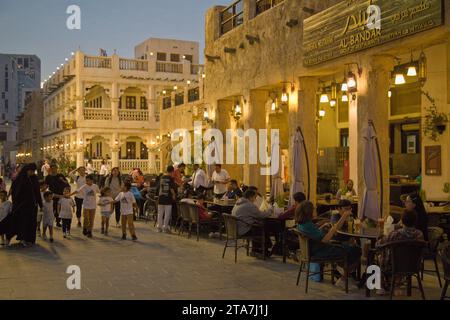 Qatar, Doha, Souk Waqif, street scene, people Stock Photo - Alamy