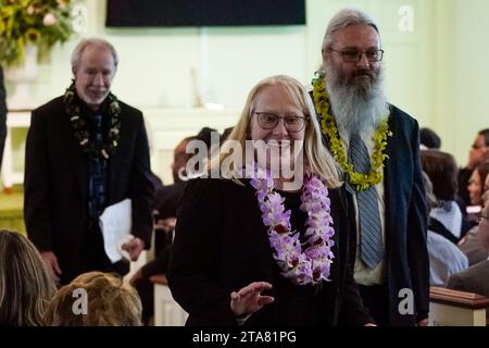 Amy Carter and her husband John Joseph "Jay" Kelly arrive before a ...