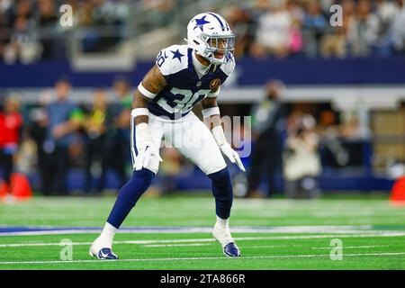 Dallas Cowboys safety Juanyeh Thomas warms up before an NFL football ...