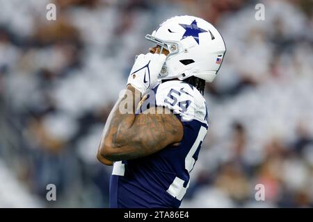 Dallas Cowboys defensive end Sam Williams stretches during NFL football ...