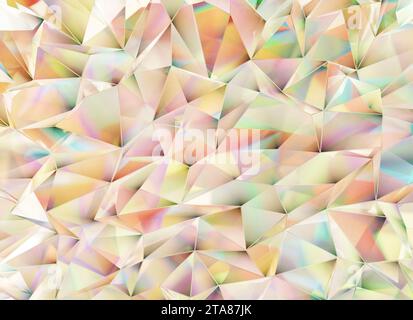 Luxury Abstract Realistic Crystals Texture with Prism Spectrum Caustic ...