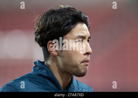 Yuta Nakayama of Huddersfield Town during the Carabao Cup match ...