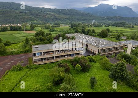 Loranze, Italy - Augusto 20th 2023 abandoned offices of Antoine Marxer ...