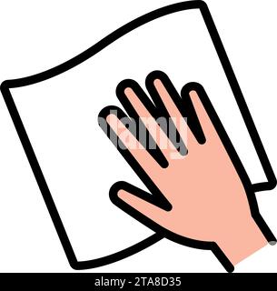 Kitchen towel icon, outline style Stock Vector Image & Art - Alamy