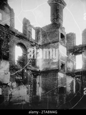 View of interior ruins Rosewell Plantation Gloucester County Virginia ...