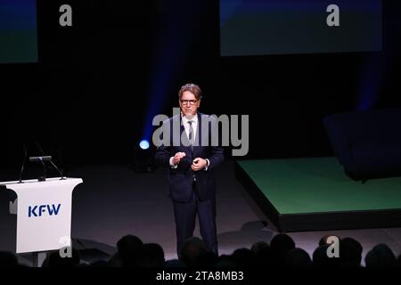 11/29/2023, Berlin, Germany, KfW-CEO Stefan B. Wintels on stage at the ...