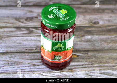 Cairo, Egypt, November 1 2023: Halwani Bros Crunchy spicy chicken ...