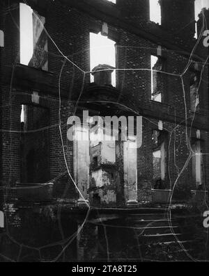 View interior ruins Rosewell Plantation by Frances Benjamin Johnston ...