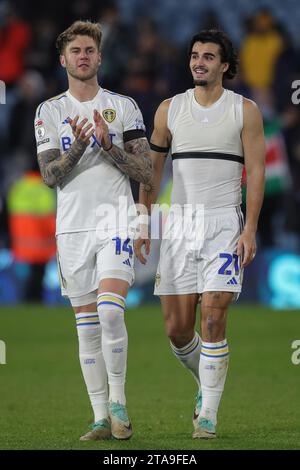 Pascal Struijk of Leeds United claps fans after the Premier League ...
