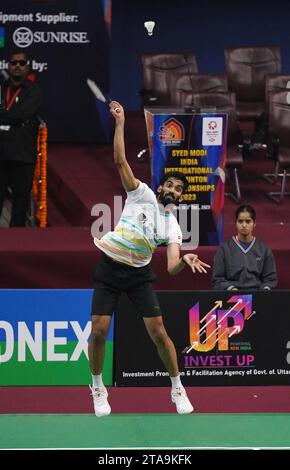 Lucknow, India. 19th Mar, 2018. LUCKNOW, INDIA - NOVEMBER 29: Indian shuttler Srikanth Kidambi ...
