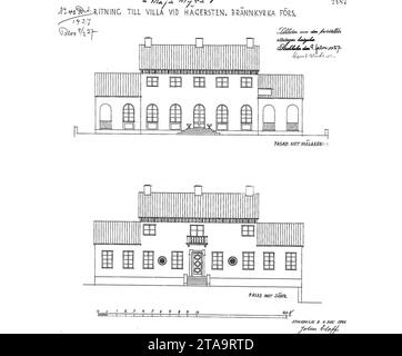 Villa Rosenlund, ritning (1 Stock Photo - Alamy