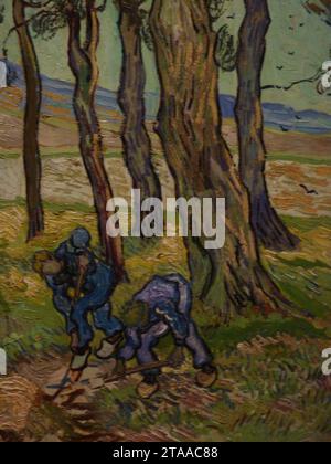 The Diggers. Vincent van Gogh. 1889 Stock Photo - Alamy