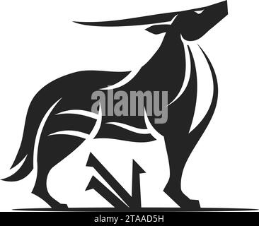 Oryx Logo template Isolated. Brand Identity. Icon Abstract Vector ...
