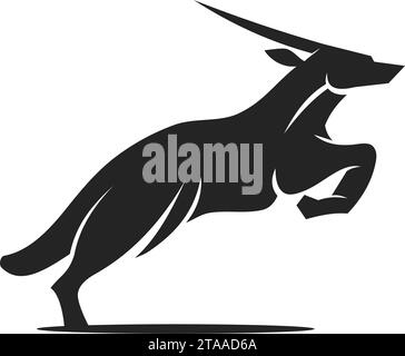 Oryx Logo template Isolated. Brand Identity. Icon Abstract Vector ...
