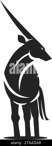 Oryx Logo template Isolated. Brand Identity. Icon Abstract Vector ...
