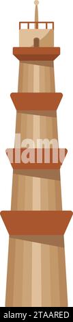 India, Delhi, Qutub Minar, travel landmark vector illustration Stock ...