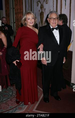 Barbara Walters and Dr. Henry Kissinger attend The Museum of Television ...