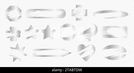 Instant scratch lottery ticket shapes set with scrape texture template ...