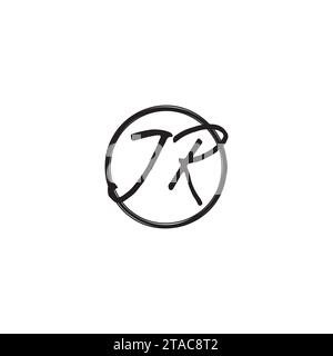 JR initial logo letters in high quality professional design that will ...