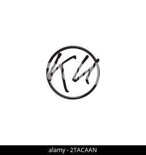 KU initial logo letters in high quality professional design that will ...