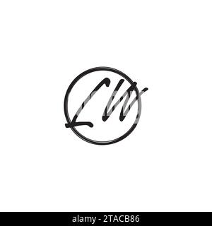 LW initial logo letters in high quality professional design that will ...