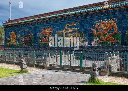 Detail of a dragon at the Nine-Dragon Wall (Nine-Dragon Screen) at the ...