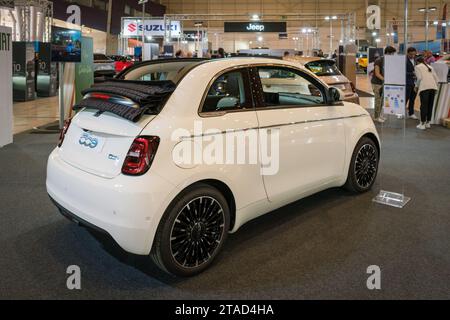 Fiat 500 electric car at ECAR SHOW - Hybrid and Electric Motor Show ...
