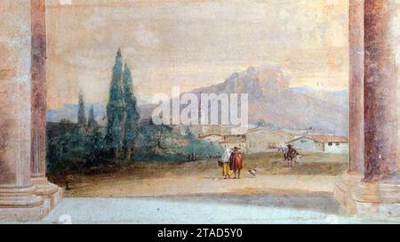 Landscape with Cupid 1757 by Giovanni Battista Tiepolo Stock Photo - Alamy