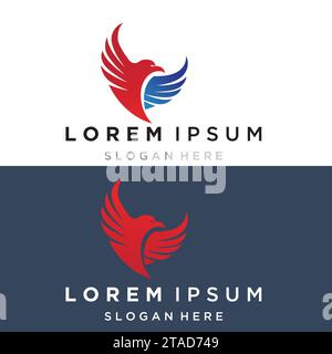 Wing falcon bird Logo Template vector Stock Vector Image & Art - Alamy