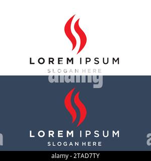 Fire Logo Template Flame Clipart Symbol Icon Vector Stock Vector Image ...