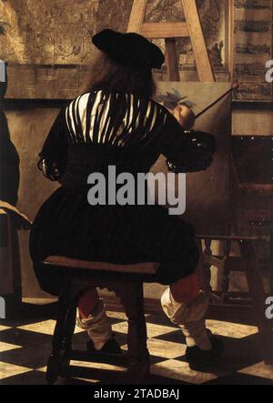 The Art of Painting (detail) 1665-67 by Johannes Vermeer Stock Photo ...