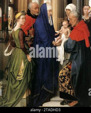 St Columba Altarpiece (detail) c. 1455 by Rogier Van Der Weyden Stock Photo - Alamy