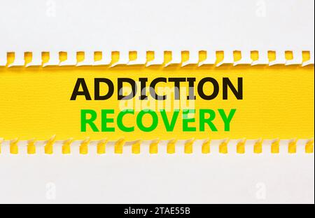 Addiction recovery symbol. Concept words Addiction recovery on ...
