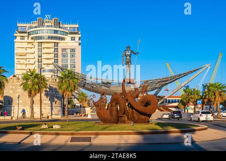 Statue in Durres Albania Europe Stock Photo - Alamy