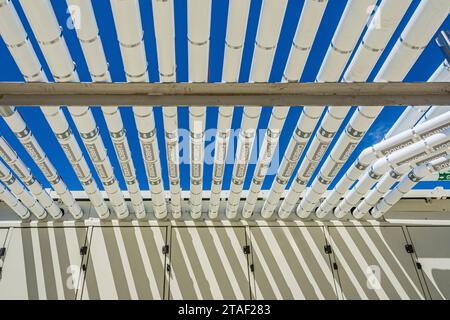 Plastic insulated piping to and from the compressor housing at a CO2 ...