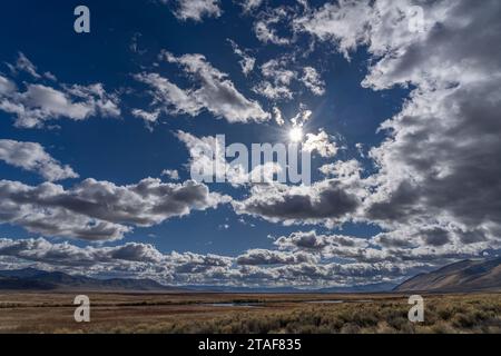 Clouds over Ruby Lake National Wildlife Refuge in Nevada Stock Photo ...