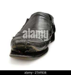 Shabby old dirty worn-out peeling brown wood floor texture boards ...