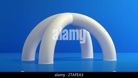 Inflatable Arch in Arc Shape . Advertising Arch Template. Exhibition ...