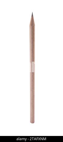 One sharp graphite pencil isolated on white Stock Photo - Alamy