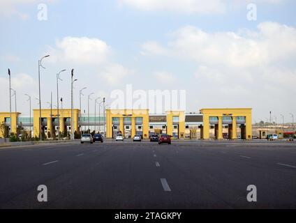 Giza, Egypt, September 9 2022: Alexandria Cairo desert road Gates ...