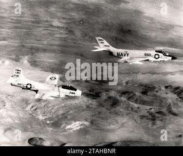 Airplane - Douglas F3D Skyknight and McDonnell F3H Demon Stock Photo ...
