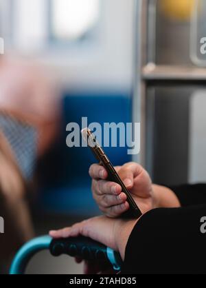 Close-up Of A Person Using Social Networking Stock Photo - Alamy