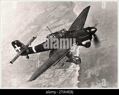 Junkers Ju 87 in flight. [automated translation] Stock Photo - Alamy