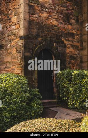 An aged brick building in Edinburgh, Scotland Stock Photo - Alamy