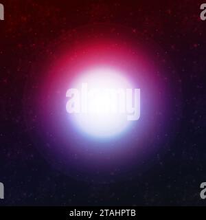 Black background with flashes of light. Motion. Pink and blue spots of ...