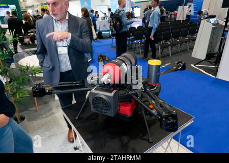 ISS Aerospace's, Sensus M, un-crewed Aerial Systems drone, on display ...