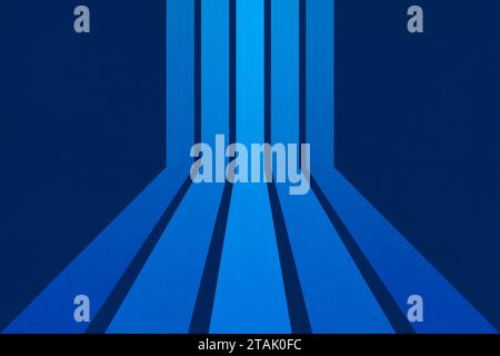 Blue gradient perspective strips background wallpaper Stock Photo - Alamy